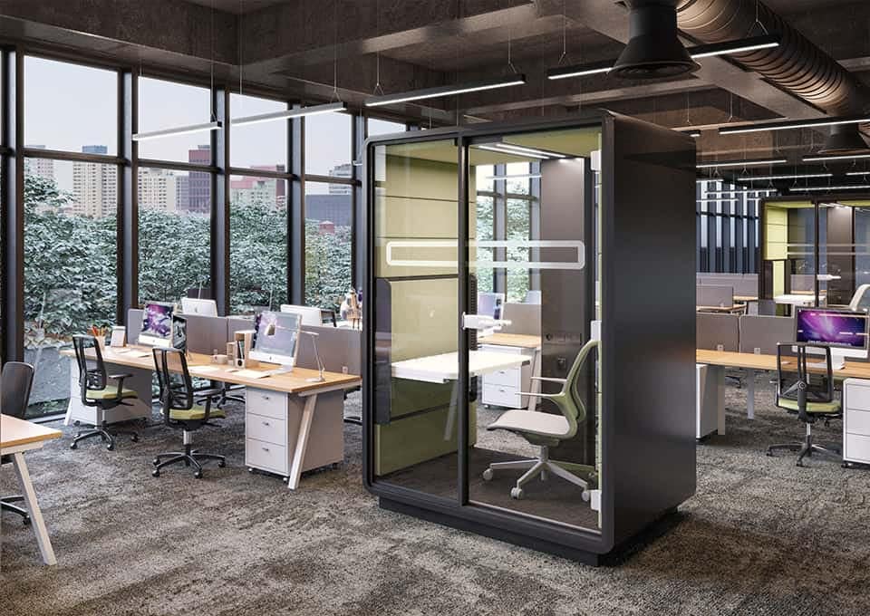 Best phone booths & meeting pods for your flex office — FLYDESK